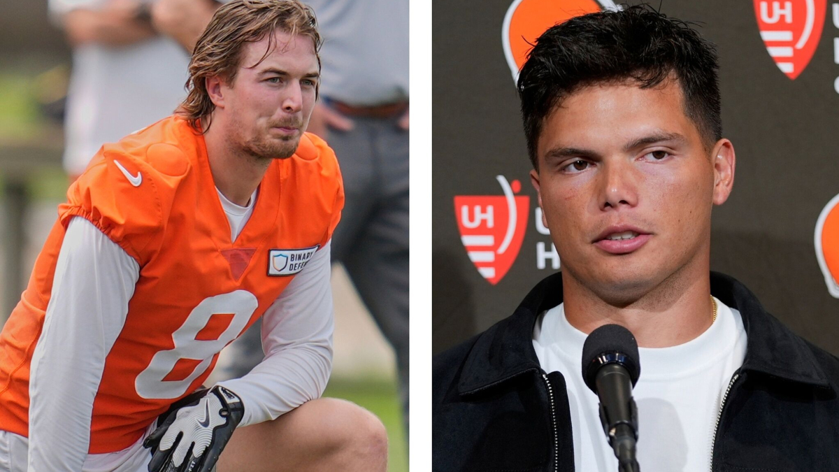 Dillon Gabriel celebrates Kenny Pickett's departure from the Browns to ...