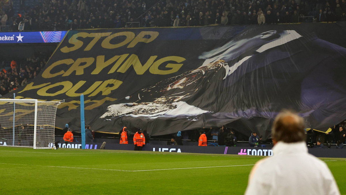 The message from the Manchester City fans to Vinicius... and a photo of ...