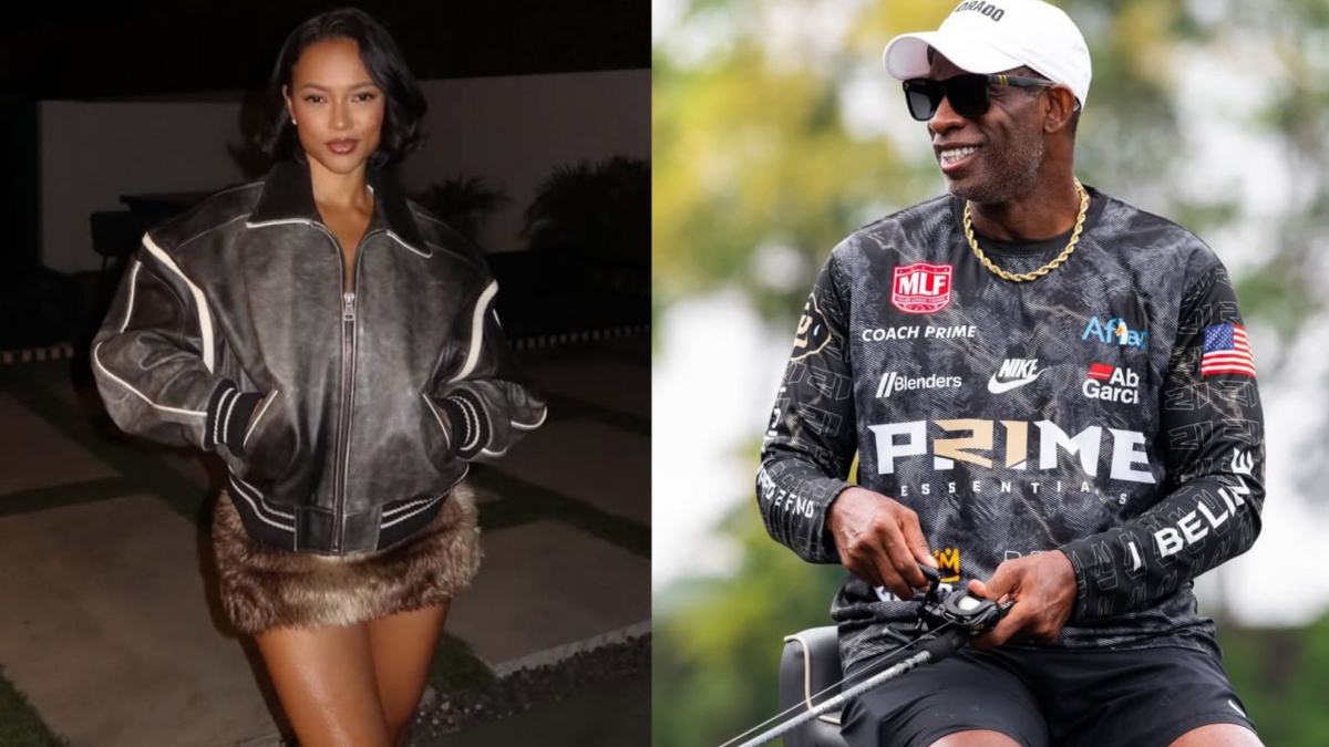 Karrueche sets the internet on fire with monokini that reminds Deion ...
