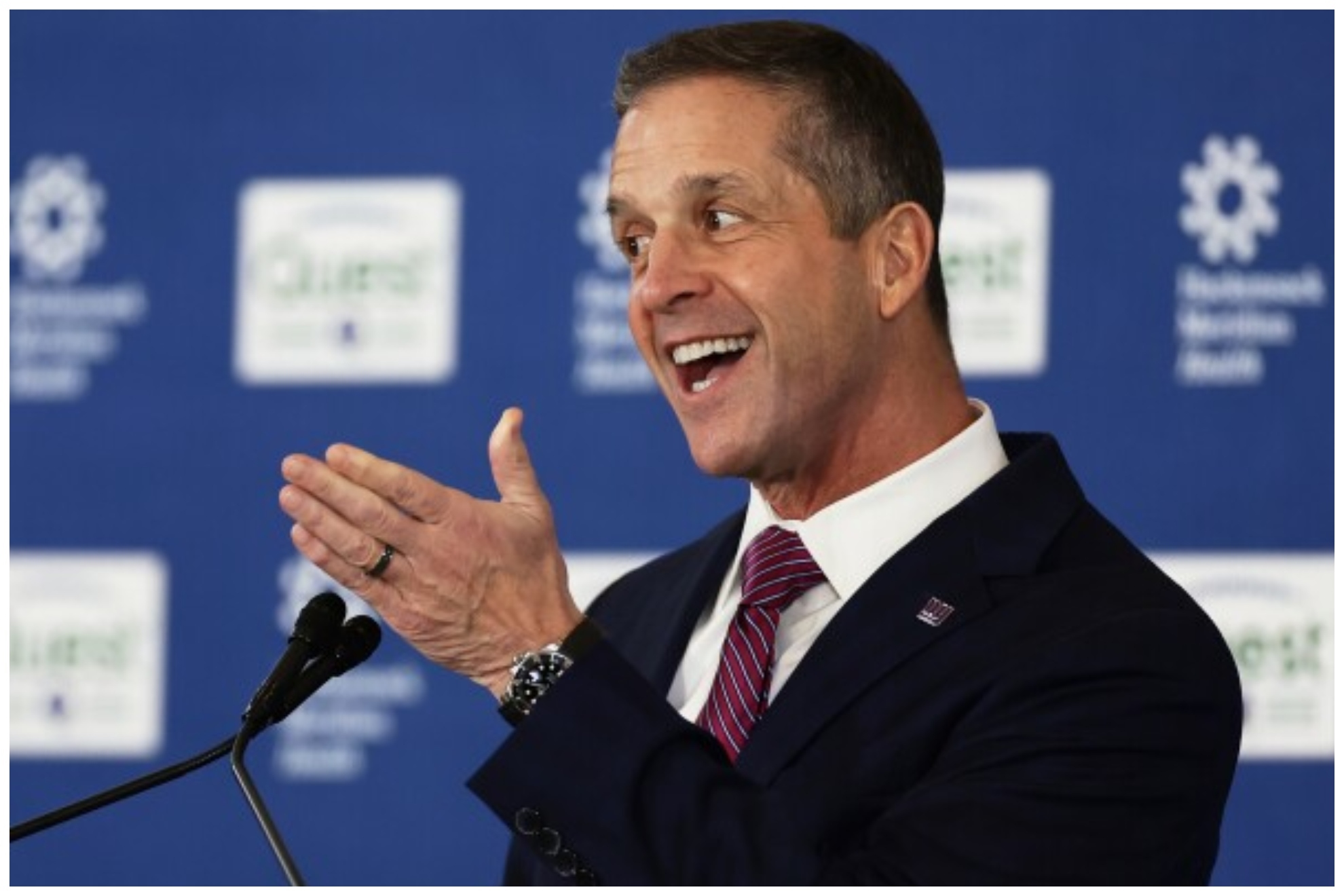 John Harbaugh appreciates Donald Trump in his official presentation as ...