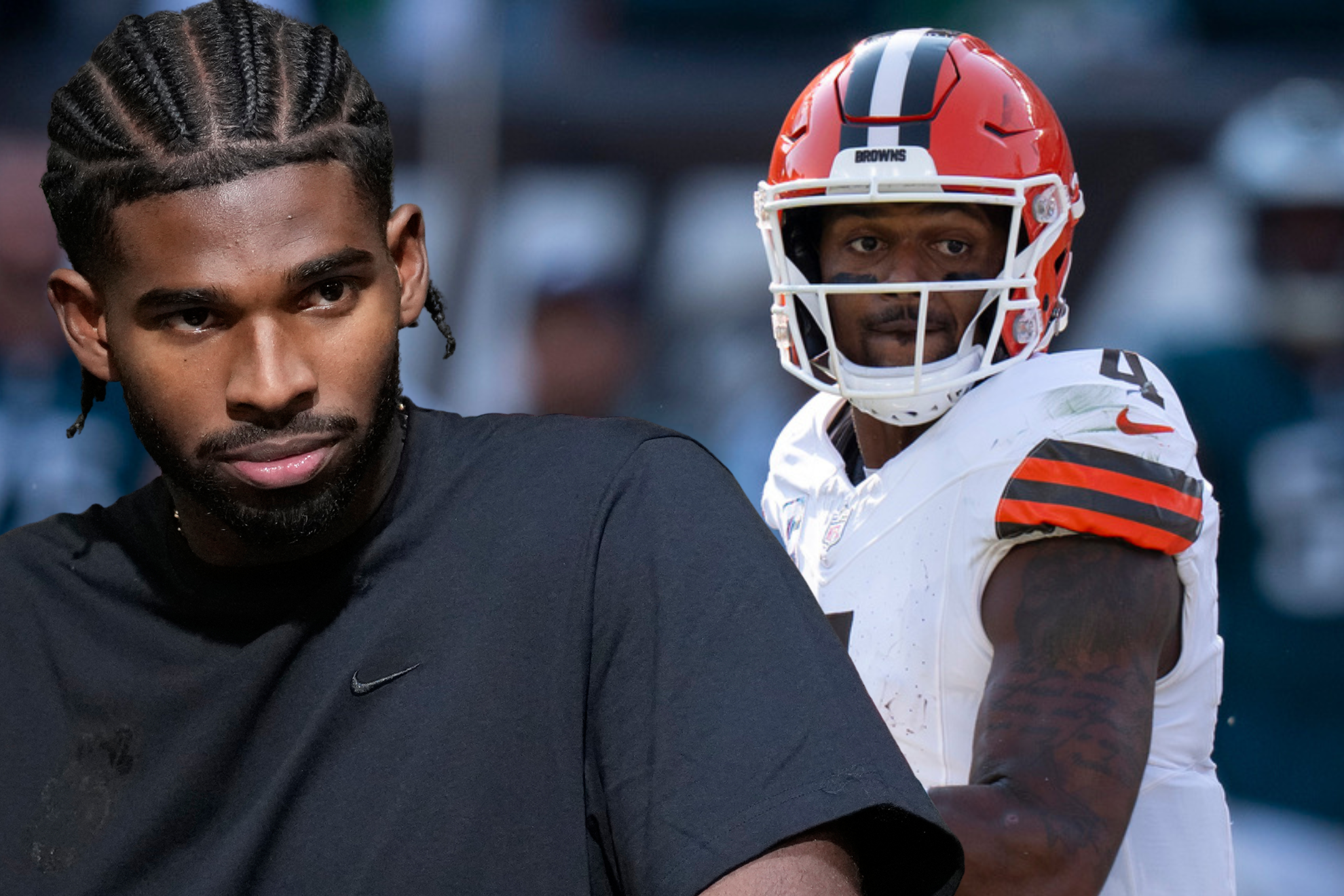 Deshaun Watson poses no threat to Shedeur Sanders inside the Brown ...