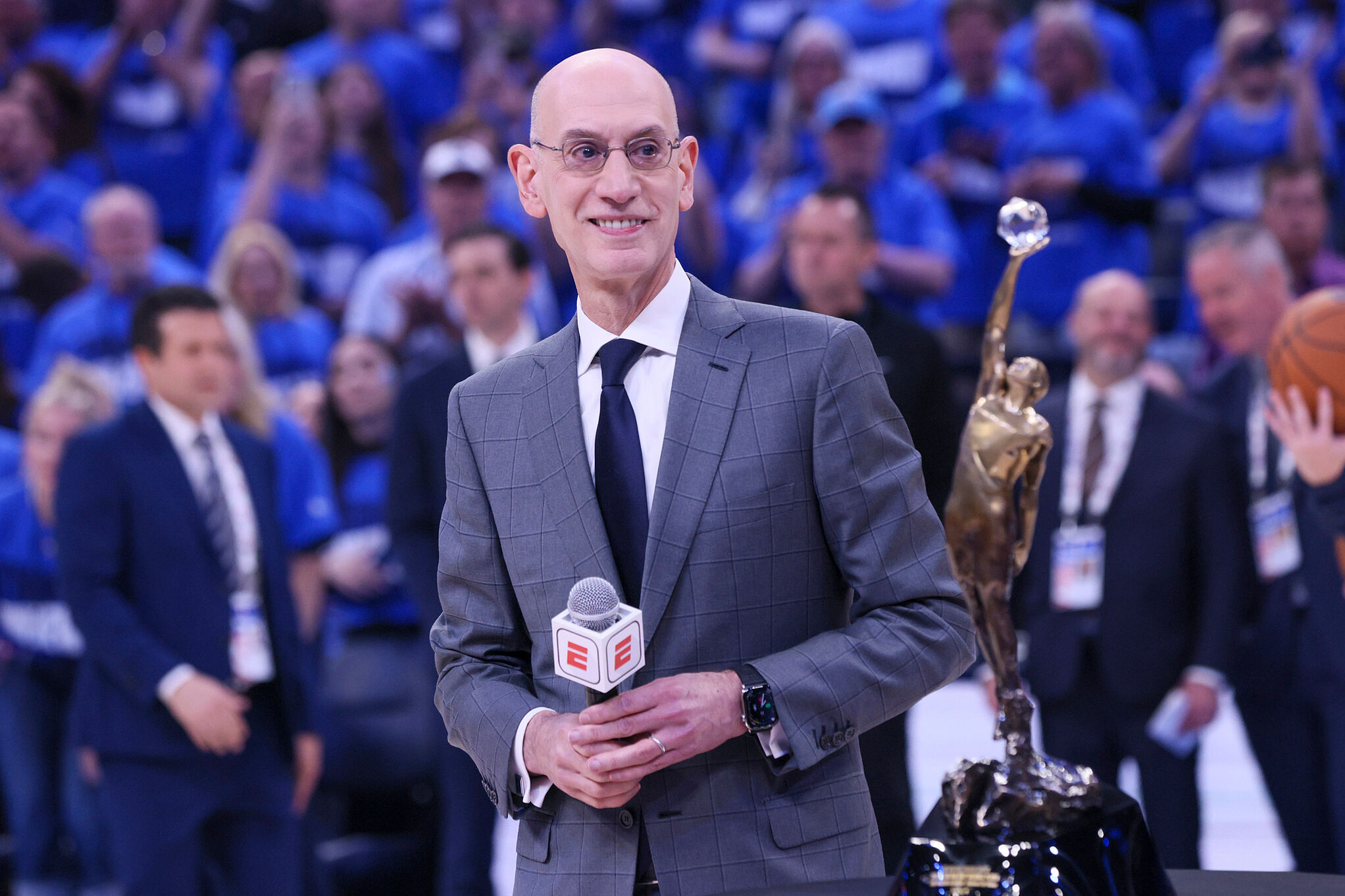 NBA fans are joking that Adam Silver is a robot after a video showing ...