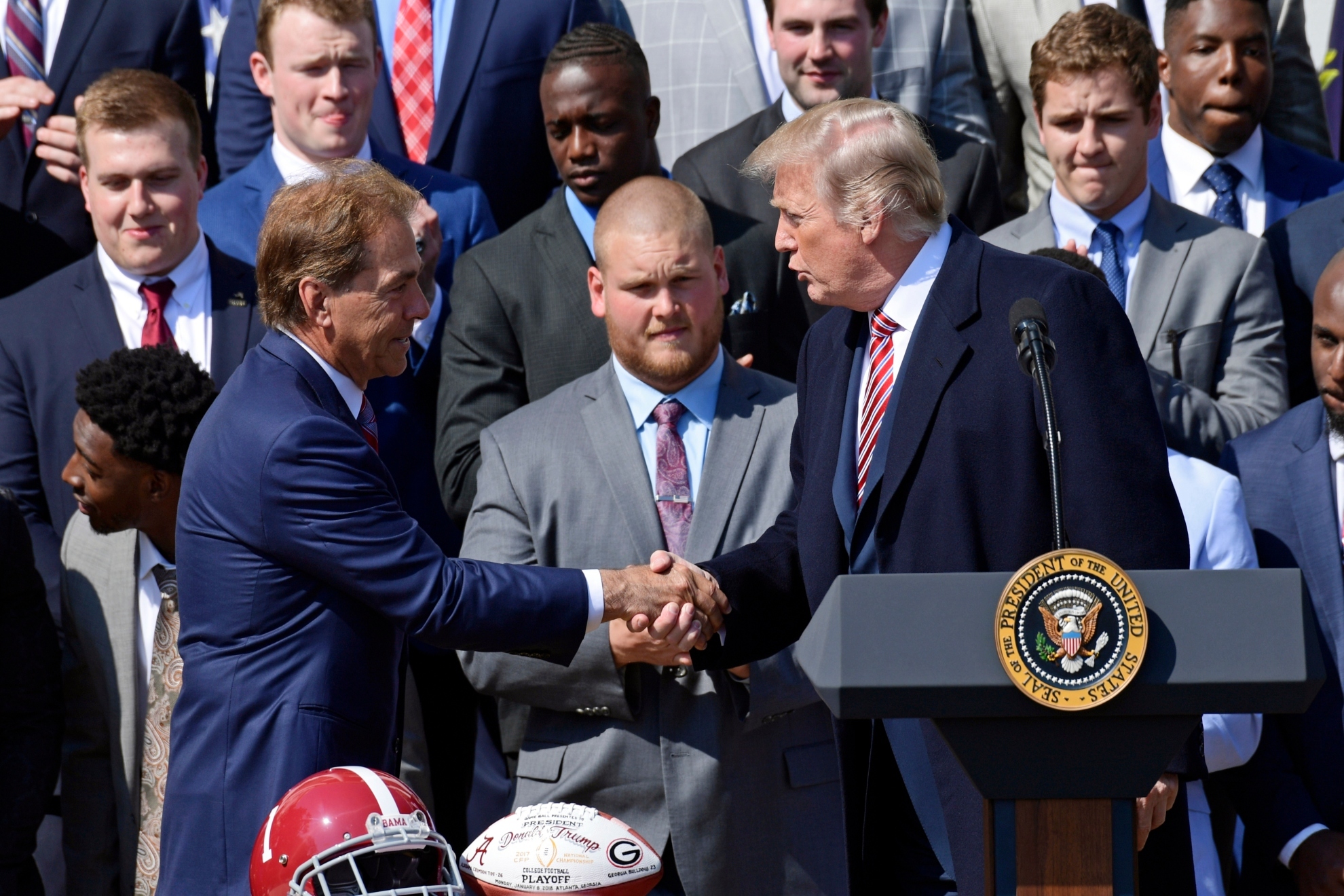 Donald Trump's "red button": Nick Saban's hilarious story after ...