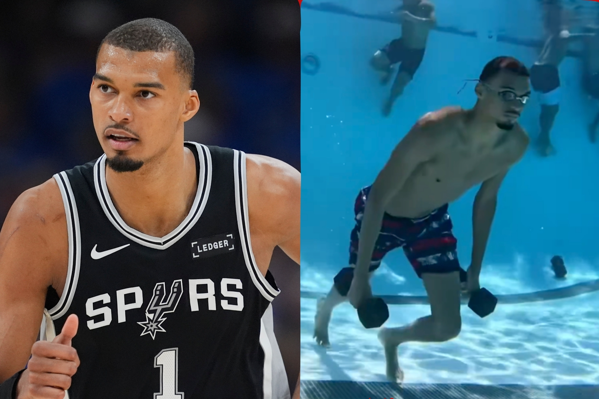 Victor Wembanyama’s grueling underwater workout shows why he’s built ...