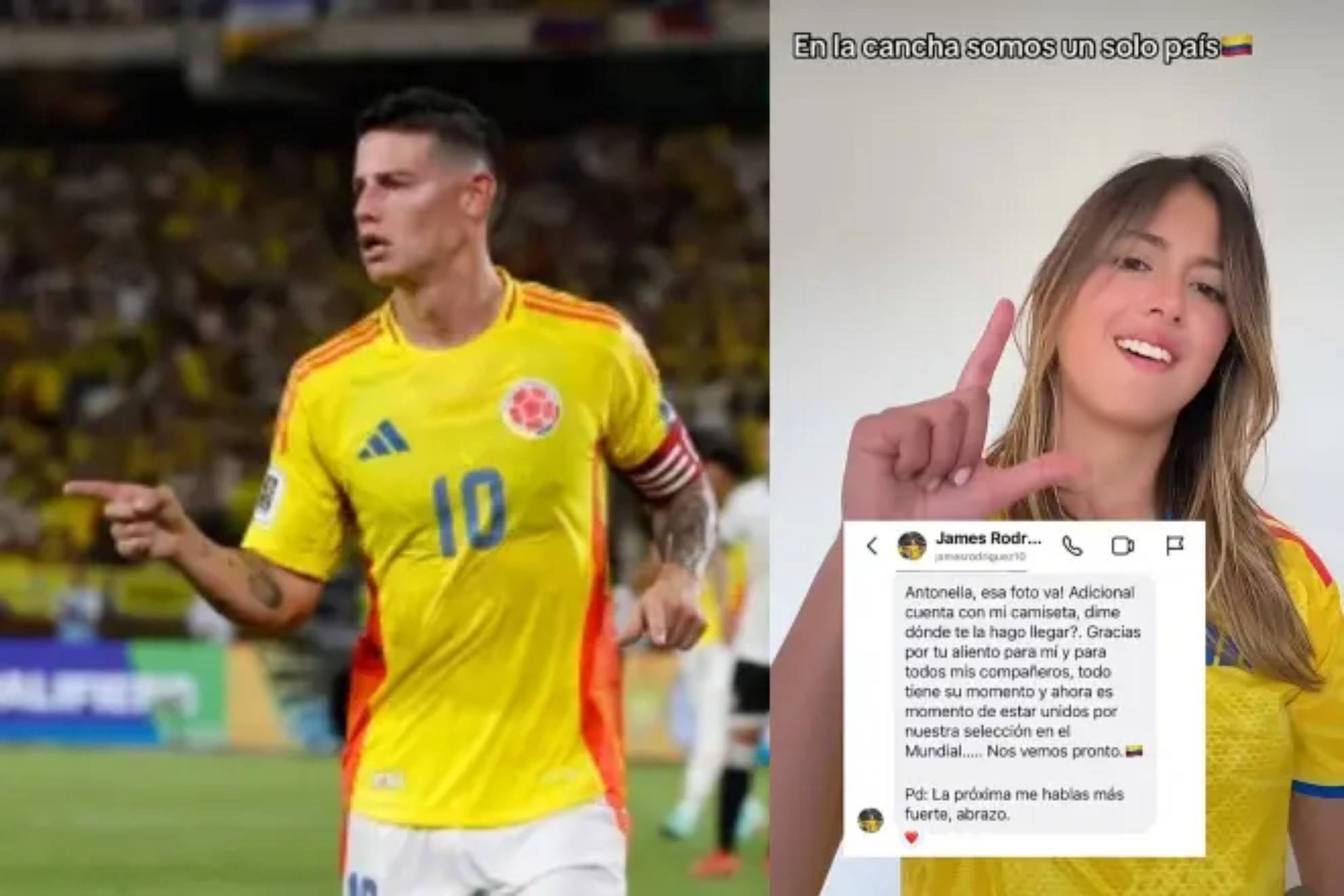 James Rodríguez’s promise to Antonella Petro after controversy ...