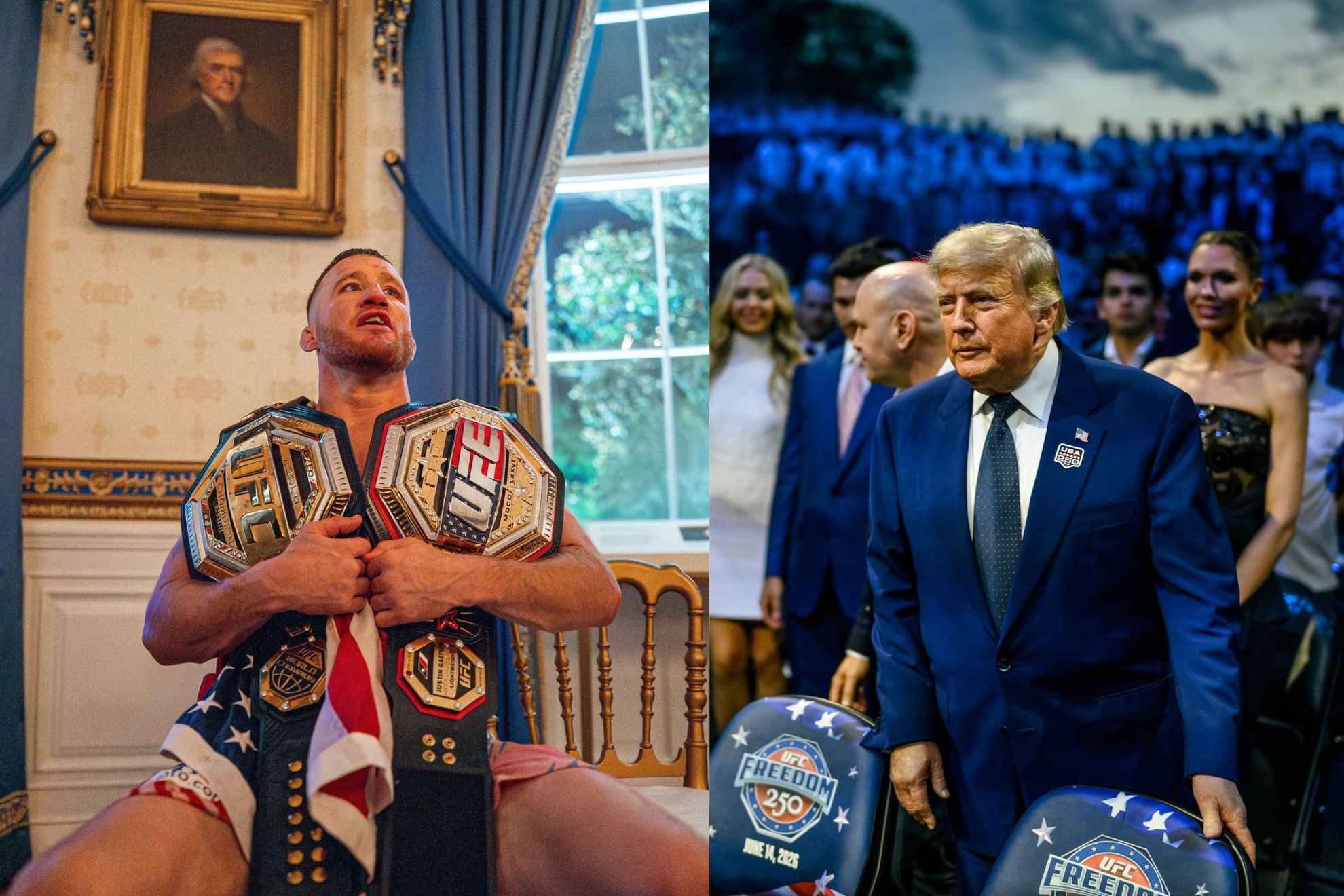 Justin Gaethje surprises President Donald Trump with an unusual request ...