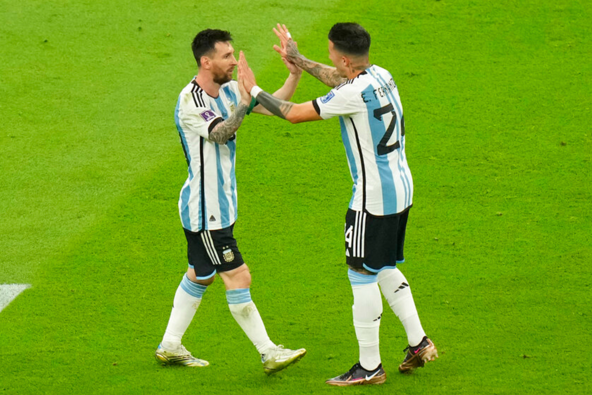 Enzo Fernández recalled the letter he wrote to Messi in 2016: "Today ...