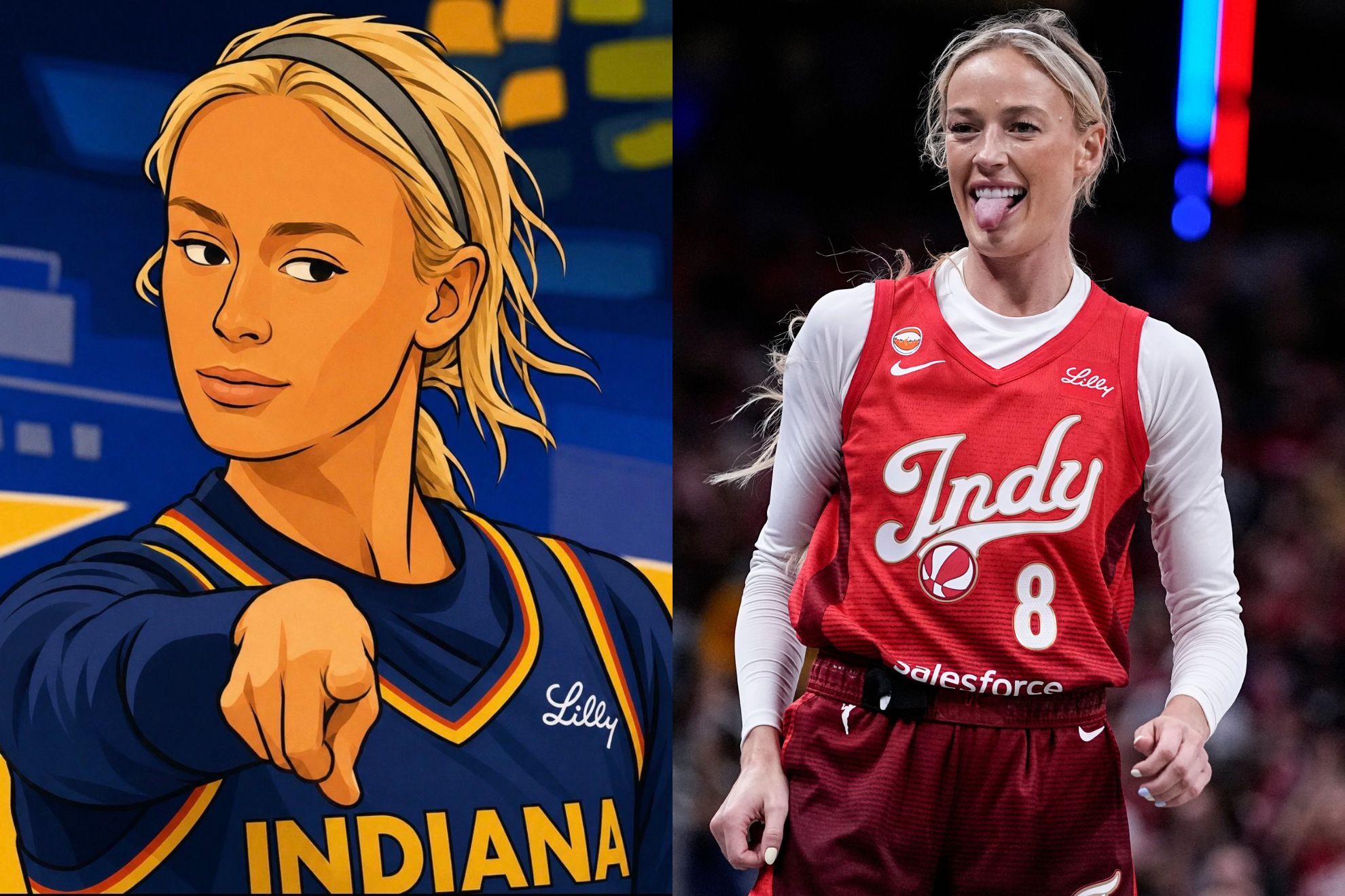 Sophie Cunningham explains her viral meme of pointing at DeWanna Bonner ...